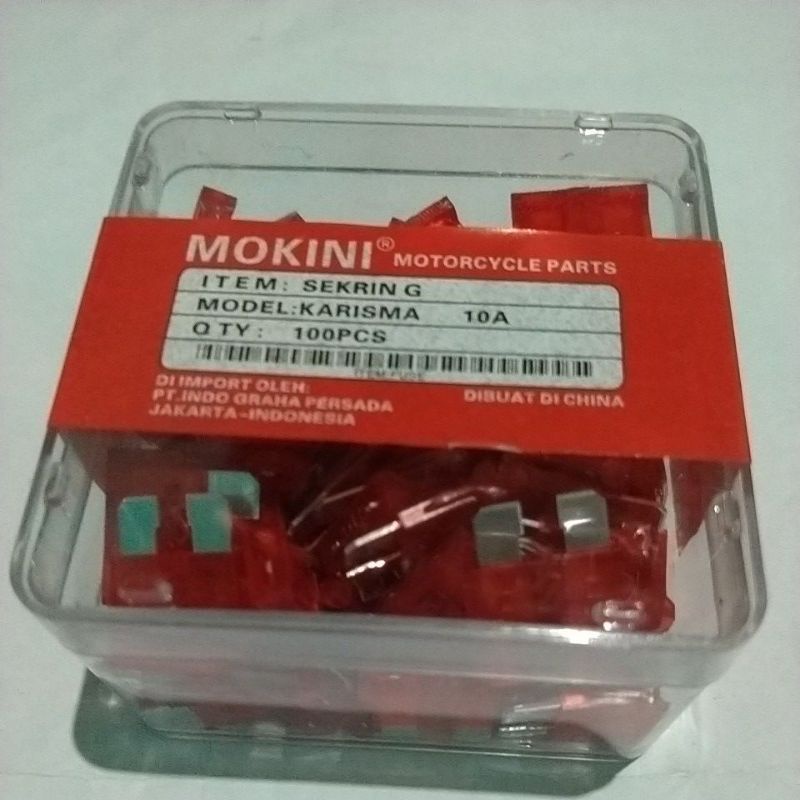 Jual 10 biji sikring sekring kotak besar 10 A sikring tancap kotak ...