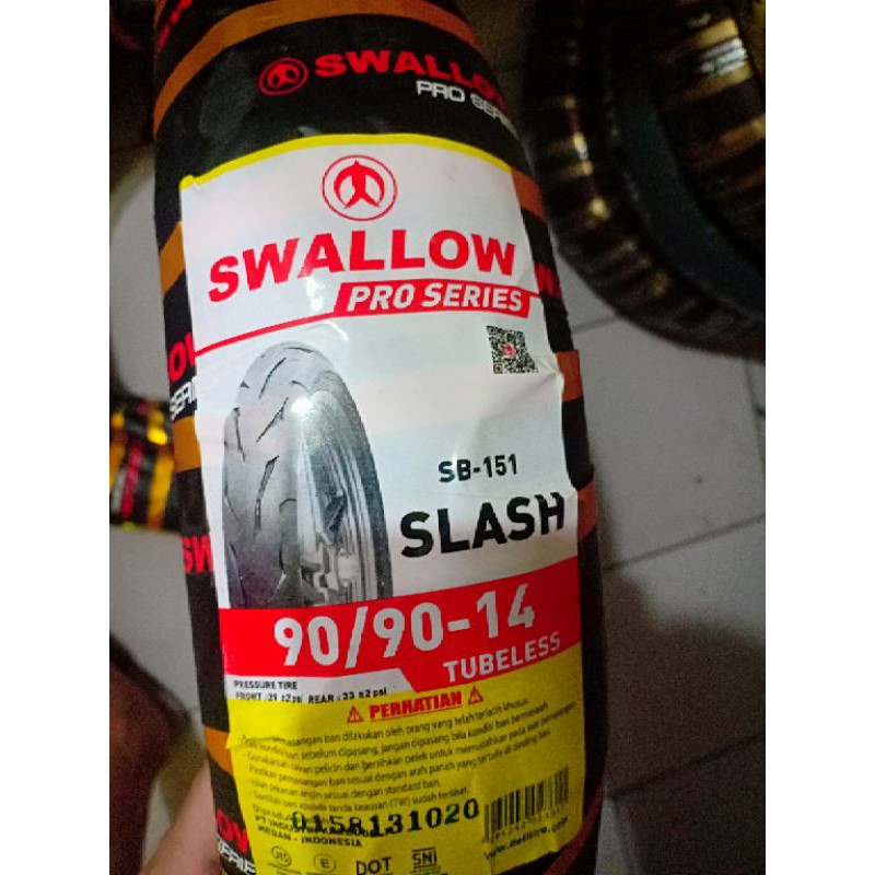 Jual ban swallow slash sb-151 ring 14 ukuran 90-90/14 soft compound ...