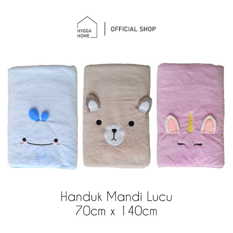 Jual Hygga Home Handuk Mandi Anak & Dewasa Lucu/ Super absorbent and ...
