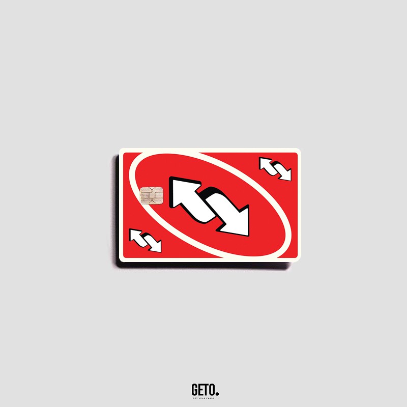 Jual Stiker Sticker Skin Kartu Atm Uno Reverse Series | Getocard ...