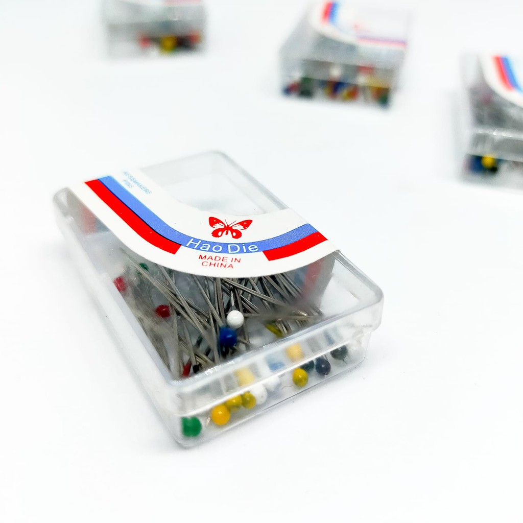 Jual JARUM PENTUL MINI KEMASAN MIKA KOTAK / JARUM PENTOL MINI 1 BOX ...