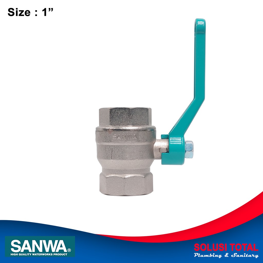 Jual Ball Valve 1 Inch Sanwa Stop Keran 1" Sanwa FULL BORE | Shopee Indonesia