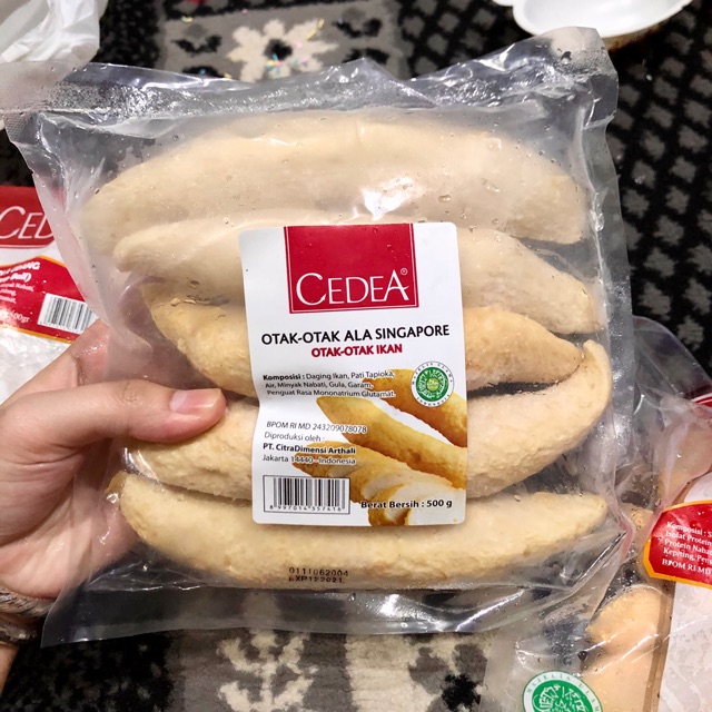 Jual cedea otak otak singapore 500gr olahan ikan frozen food | Shopee ...