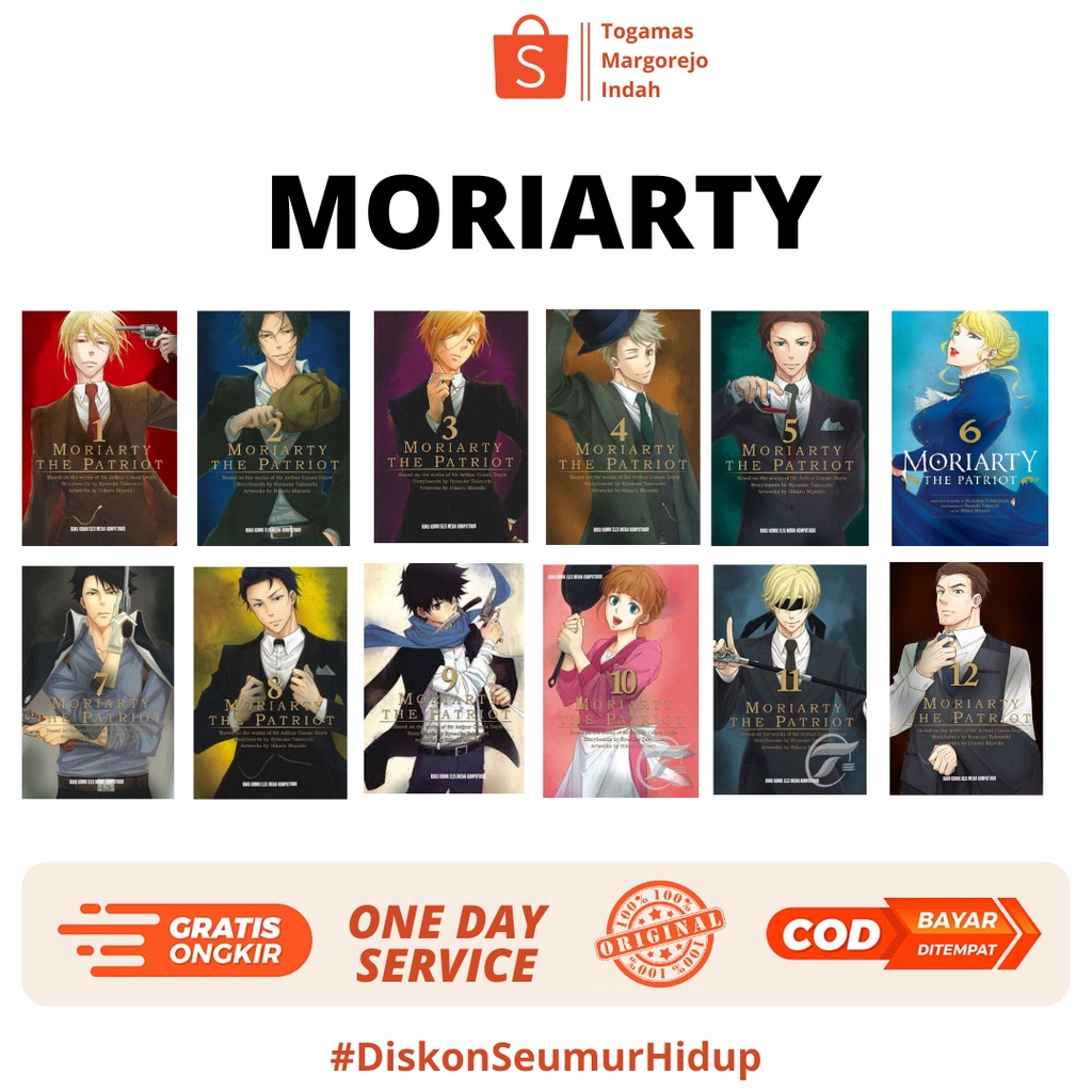 Jual KOMIK MORIARTY THE PATRIOT 1 2 3 4 5 6 7 8 9 10 11 12 13 14 15 ...