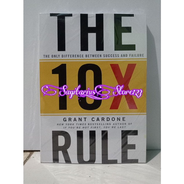 Jual buku The 10x Rule - Grant Cardone | Shopee Indonesia