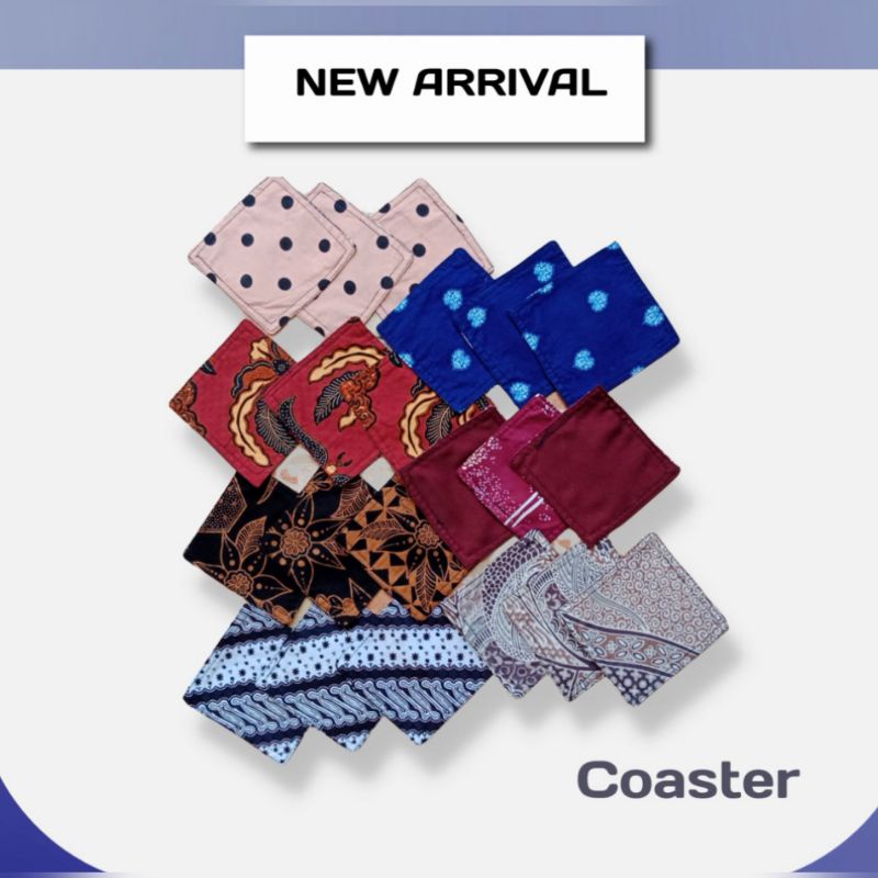 Jual Coaster Aesthetic Serap Air Kayu Rajut Custom Kain Clay Alas Gelas ...