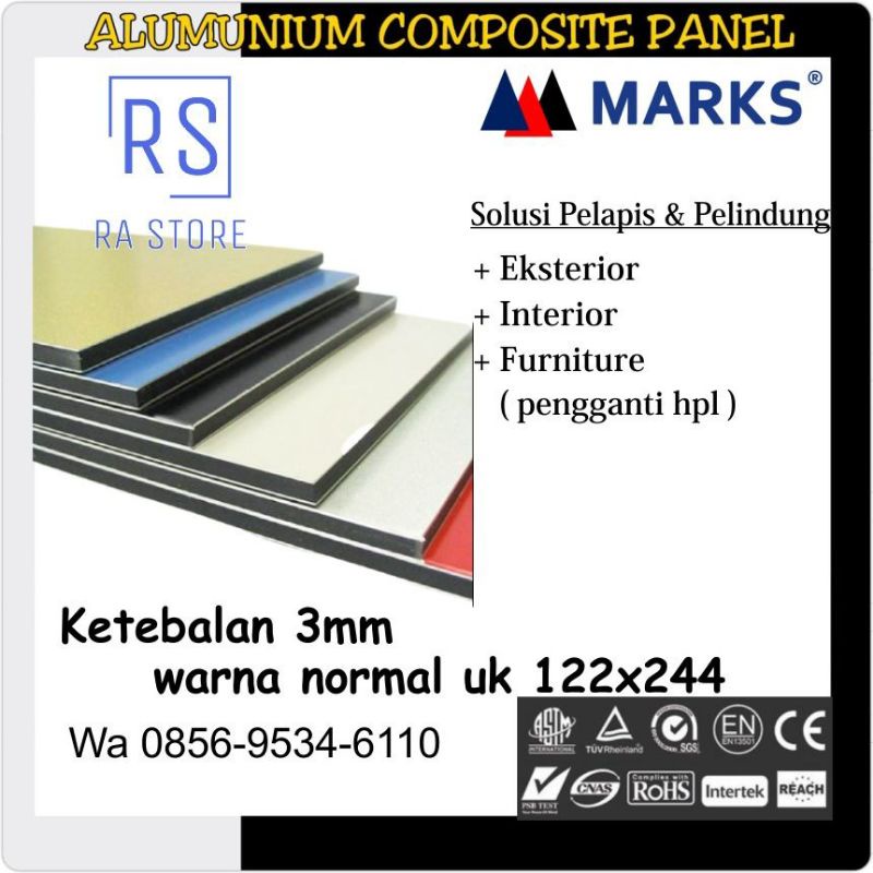 Jual ACP Marks Seven Tebal : 3mm Size 244cm x 122cm | Shopee Indonesia