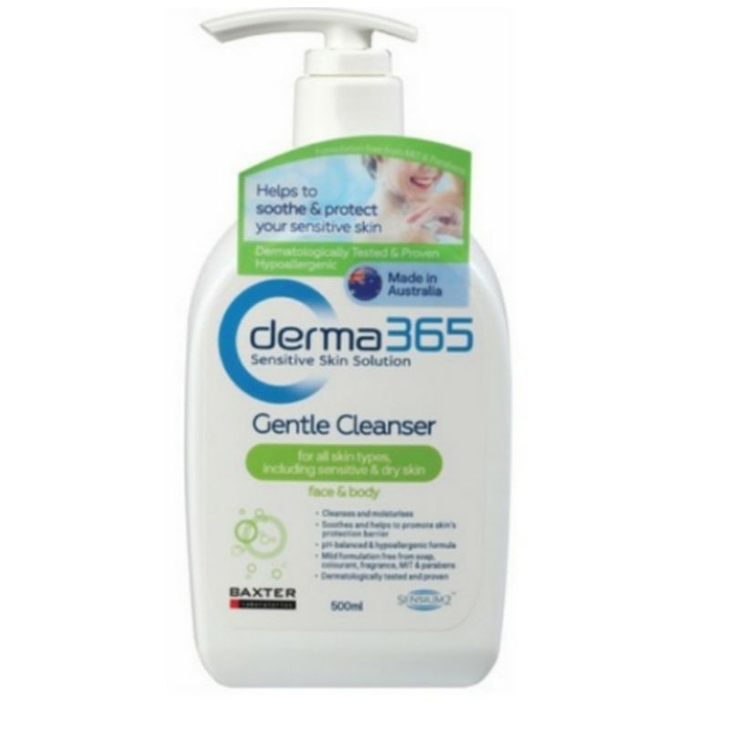Jual Derma 365 Gentle Cleanser Face Wash 500ml | Shopee Indonesia