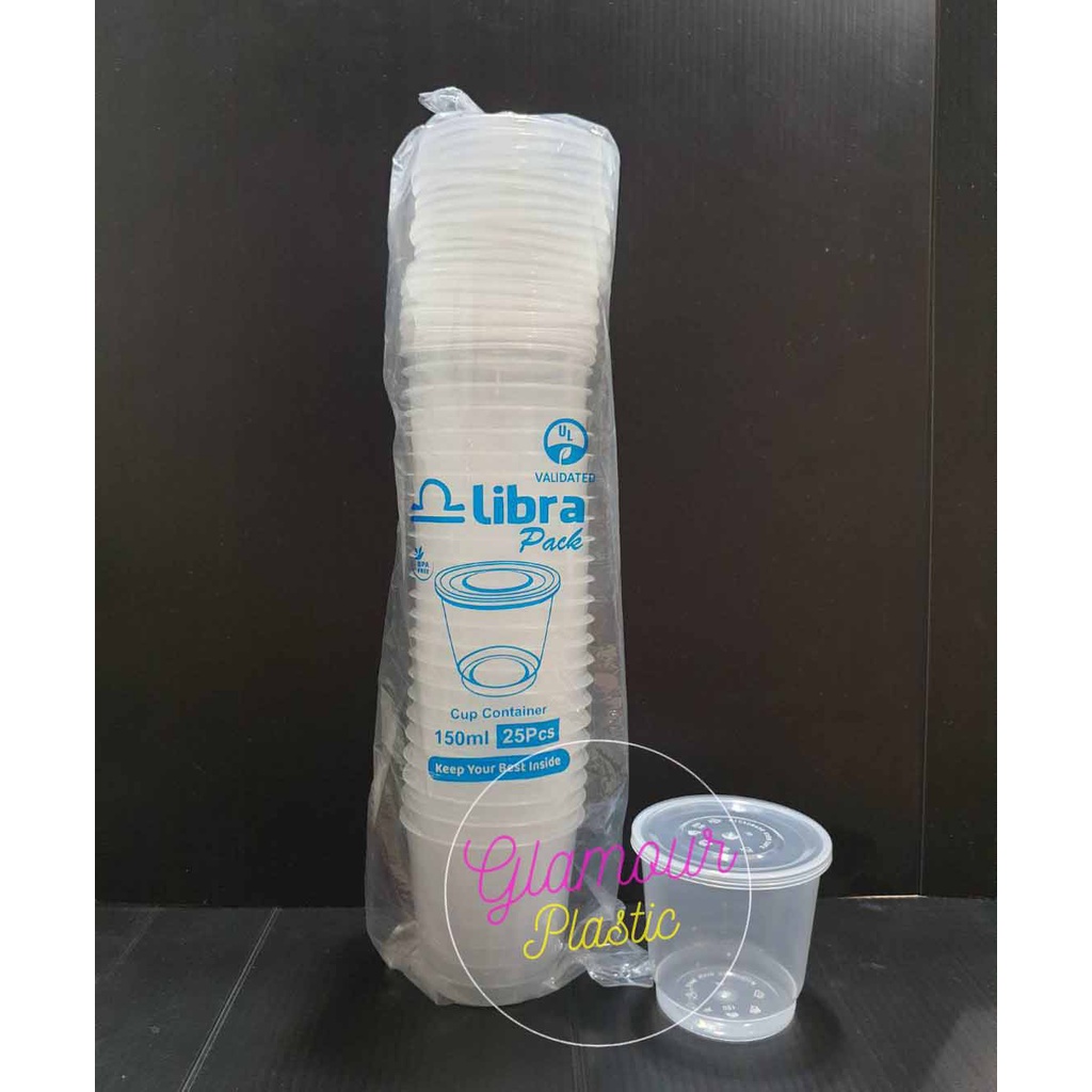 Jual THINWALL Cup Pudding MERK LIBRA Ukuran 150 ml (1 slop isi 25 pcs ...
