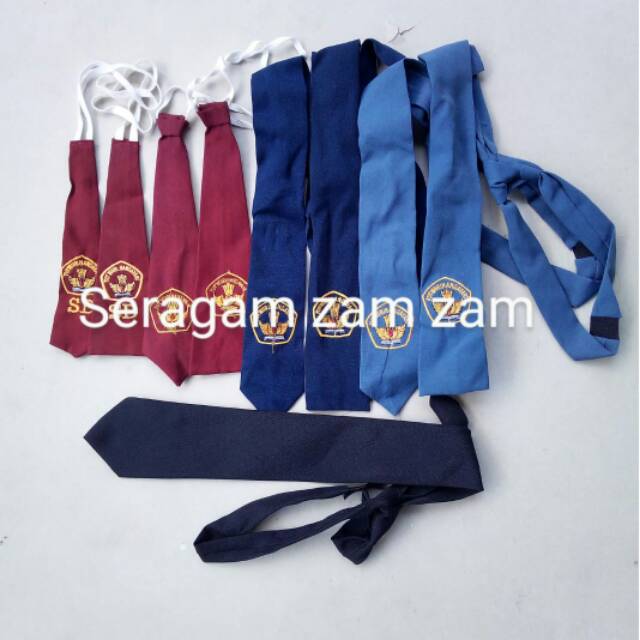 Jual Dasi sd dasi smp dasi sma/seragam sekolah dasi hitam prepet ...