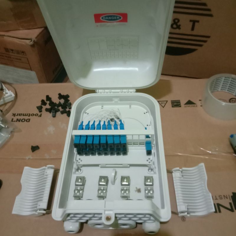 Jual ODP mini 16 core up 24 core lengkap spliter PLC 1:16 SC UPC/odp ...