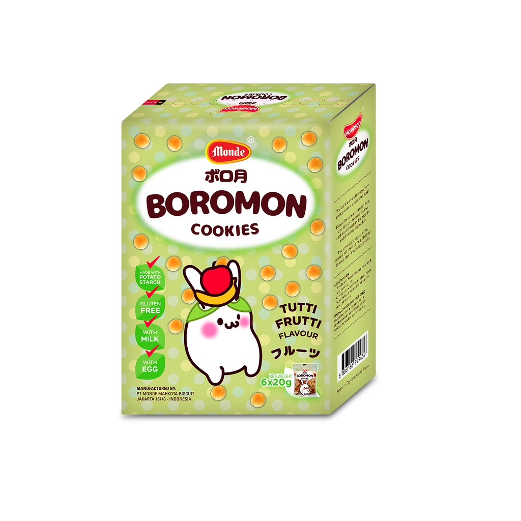 Jual MONDE BOROMON COOKIES TUTTI FRUTTI FLAVOUR / BISKUIT BOROMON RASA ...