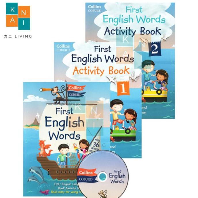Jual FIRST ENGLISH WORDS ACTIVITY BOOK COLLINS COBUILD + CD BUKU ...