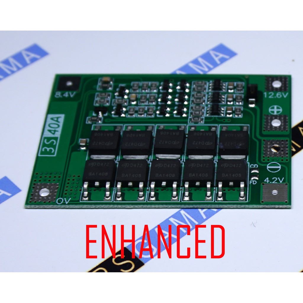 Jual BMS 3S 40A lithium Battery Management System 12.6V | Shopee Indonesia