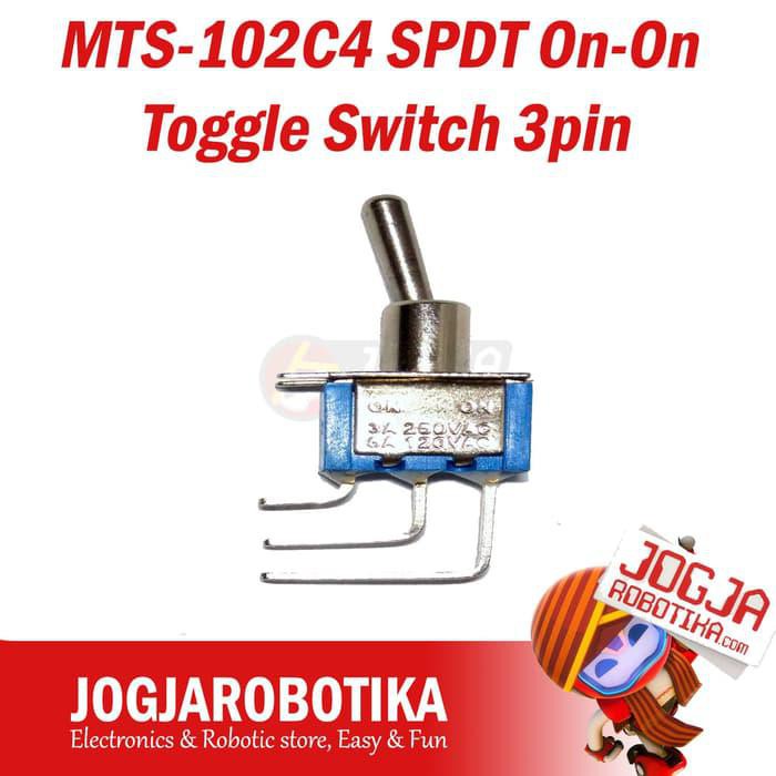 Jual MTS-102C4 SPDT On-On Toggle Switch 3pin | Shopee Indonesia
