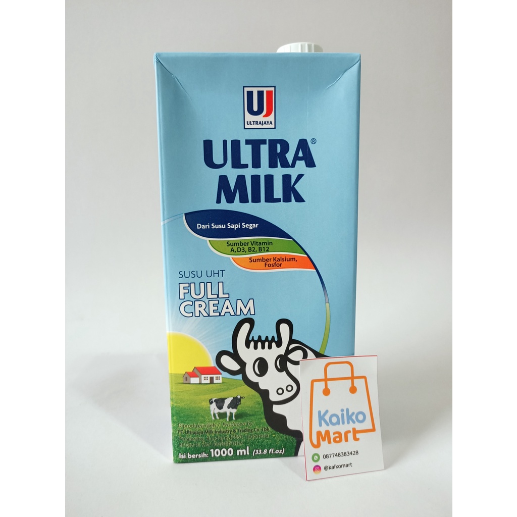 Jual Ultra Milk Full Cream 1000 ml | Shopee Indonesia