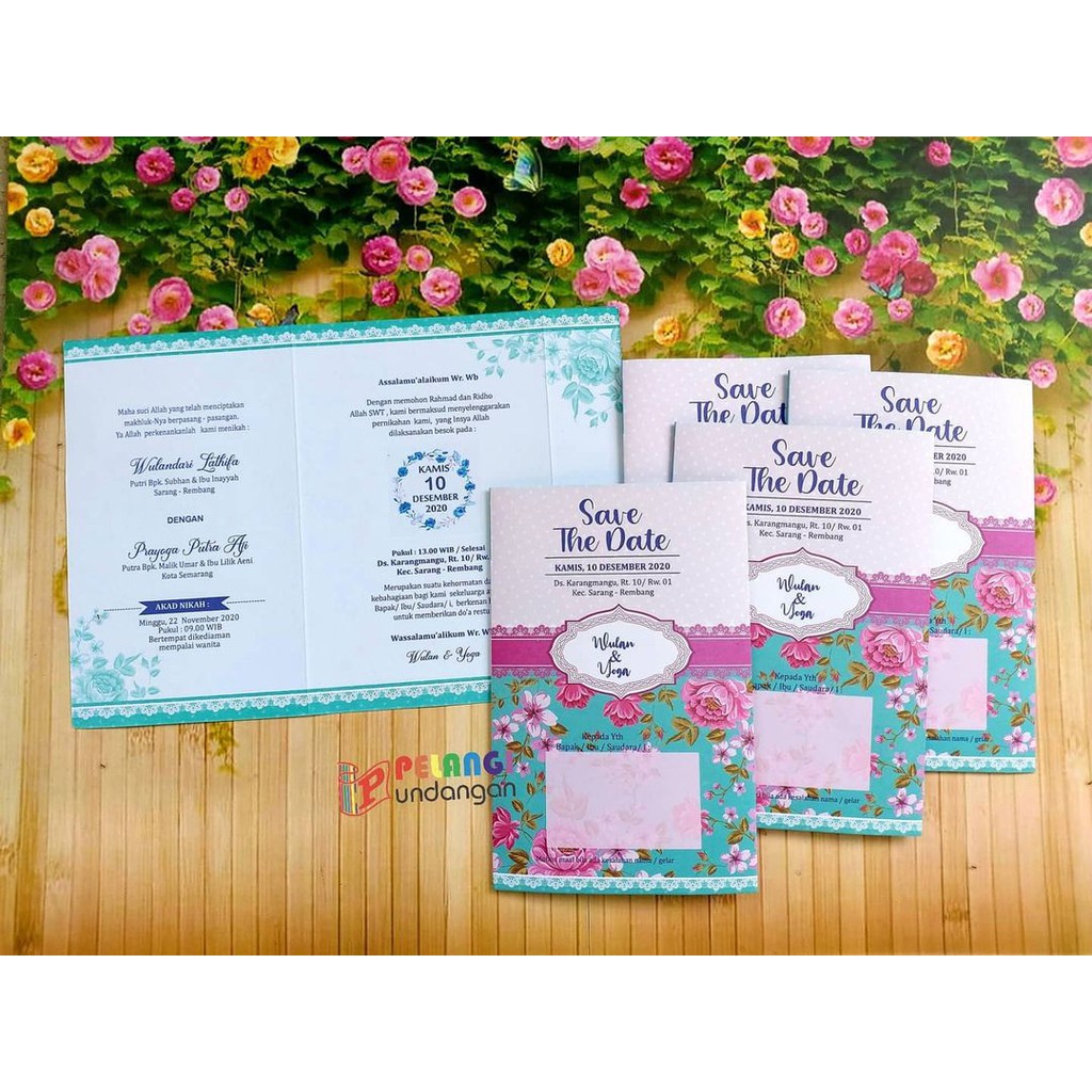 Jual Undangan Pernikahan Murah Unik Elegan Nikah Kertas Blangko tipe ...