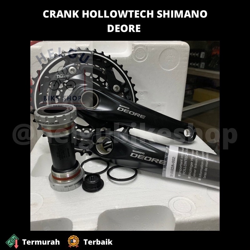 Jual CRANK HOLLOWTECH SHIMANO DEORE | Shopee Indonesia