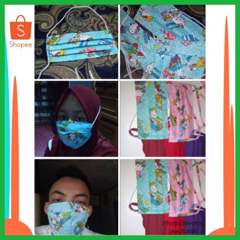 Jual Masker Kain Masker Non medis Masker Tali Masker Hijab terbaru ...