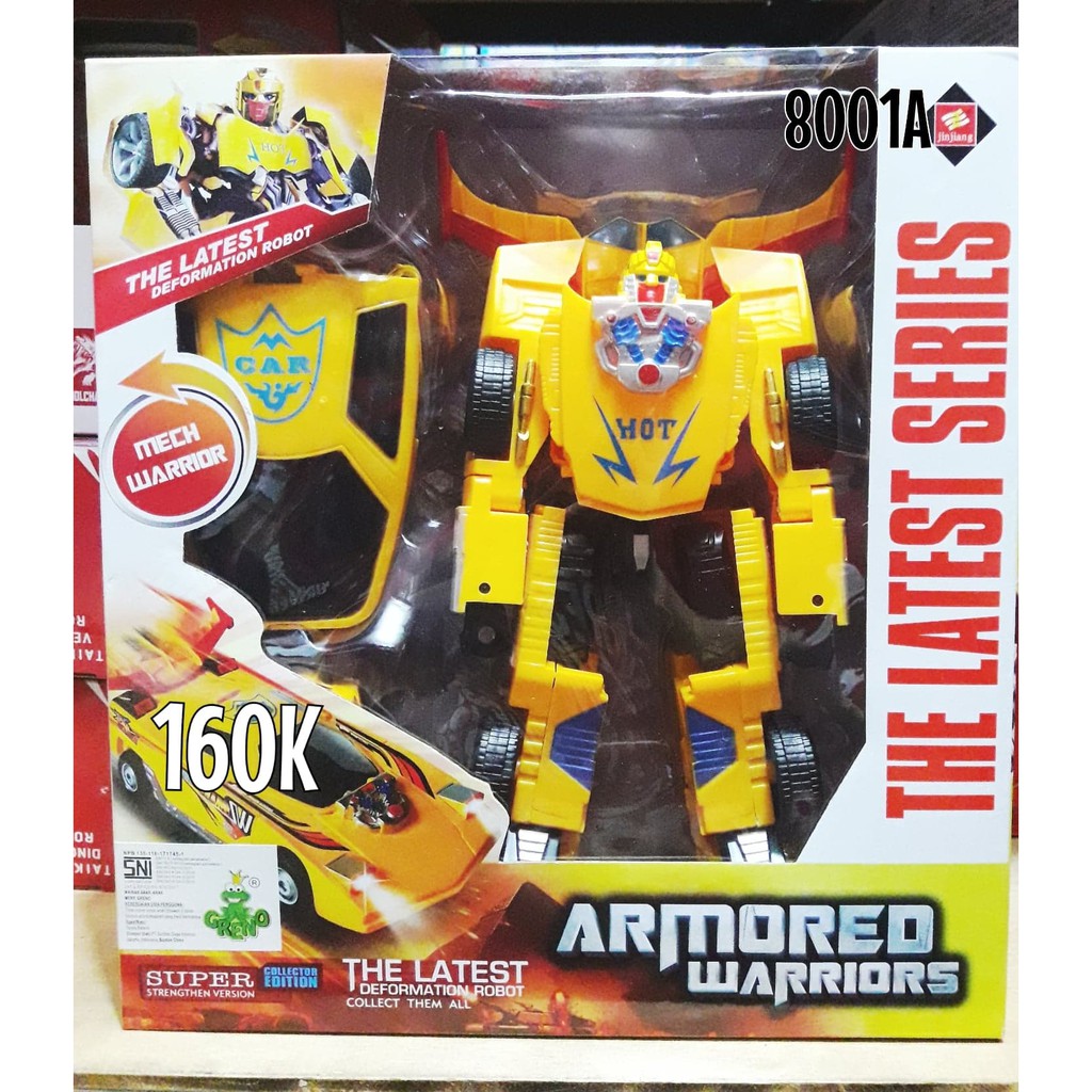 Jual Robot Transformer Latest Deformation Armored Warriors Sport Kuning ...