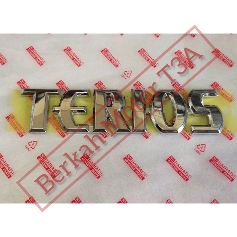 Jual Emblem Logo Tulisan Terios Untuk Bagasi Belakang Original Daihatsu ...