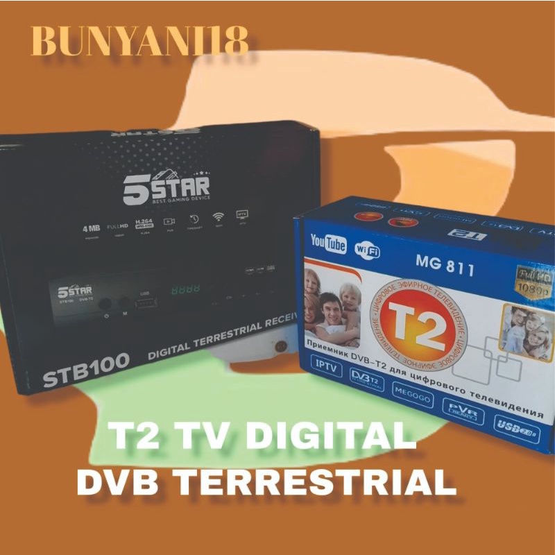 Jual TERRESTRIAL RECEIVER DIGITAL TV SET TOP BOX STB DVB T2 ANALOG TO ...