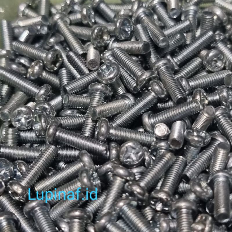 Jual 100 BAUT + 100 MUR 3X10MM 1CM SPIKON BAUT JENGKOL JP M3 X 10MM | Shopee Indonesia