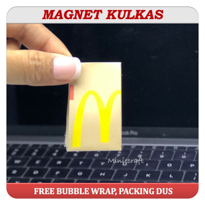 Jual MAGNET TEMPELAN KULKAS MINIATUR PRODUK BAG FOOD MCD, BURGER KING ...
