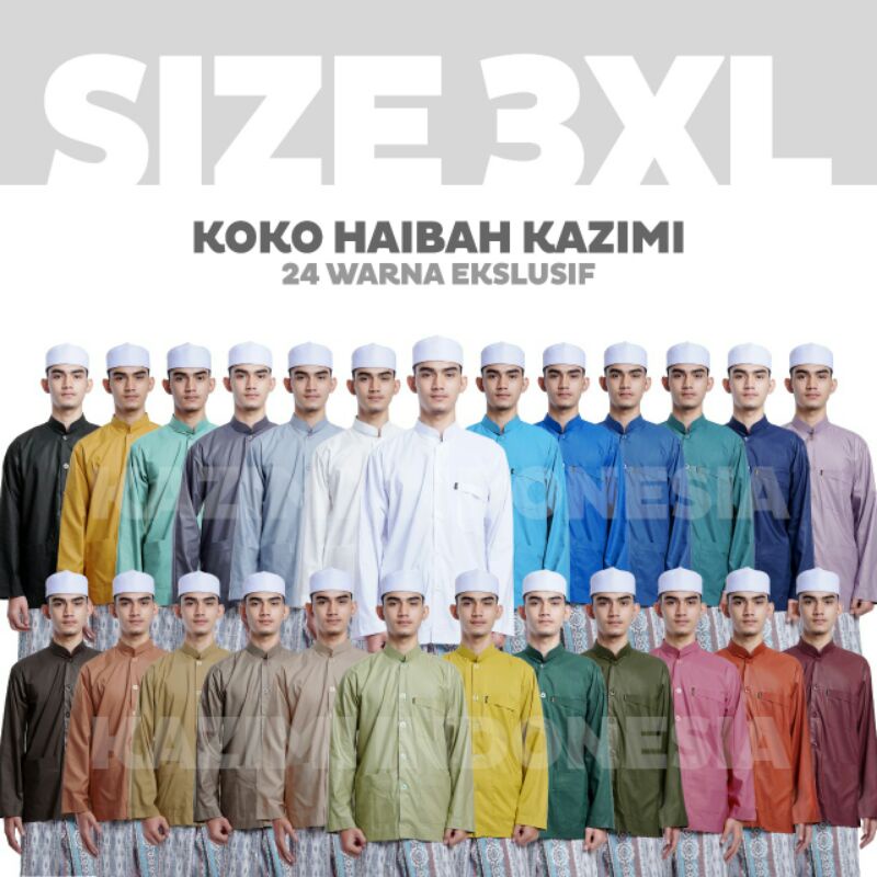 Jual Koko Haibah Kazimi (Size 3XL) | Model Koko Ammu | Shopee Indonesia