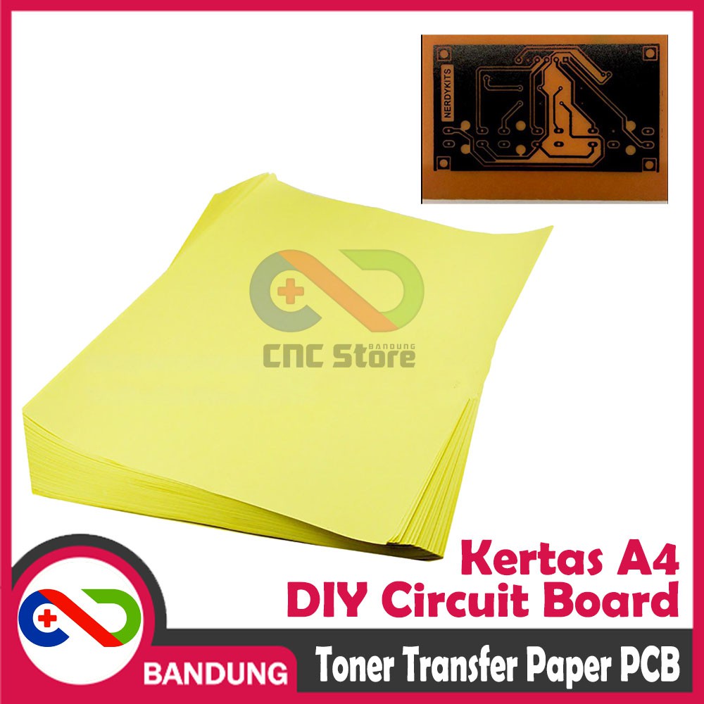 Jual DIY KERTAS THERMAL TRANSFER PCB A4 KUNING LASER TONER | Shopee ...