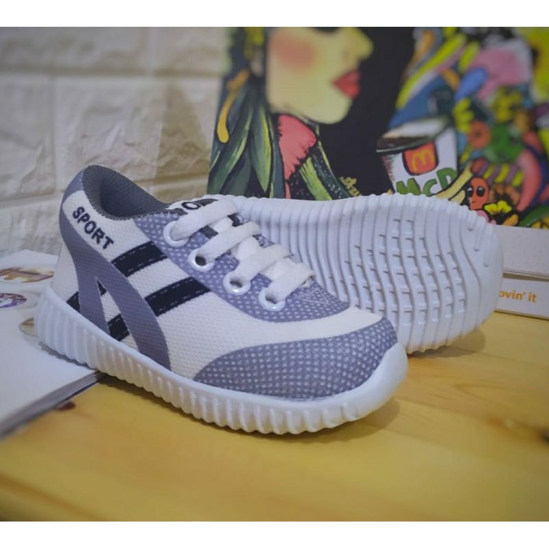 Jual sepatu anak sport usia 1 s/d 5 tahun/sneaker anak/sepatu balita ...