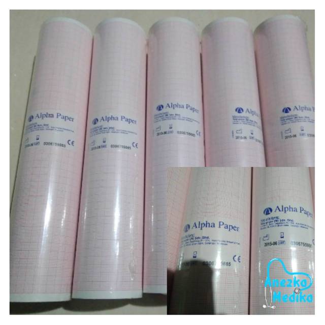Jual KERTAS ECG 12 CHANNEL/ALPHA PAPPER uk 215x25m | Shopee Indonesia
