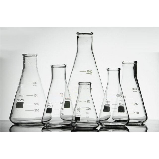 Jual Glass Ware Erlenmeyer Flask Tabung Erlenmeyer IWAKI | Shopee Indonesia