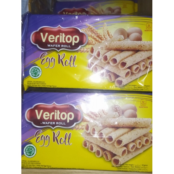 Jual Veritop wafer egg roll 30 gram | Shopee Indonesia