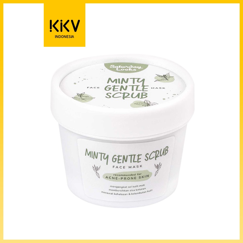 Jual KKV - Saturday Looks Minty Gentle SCRUB FACE MASK 125g | Shopee ...