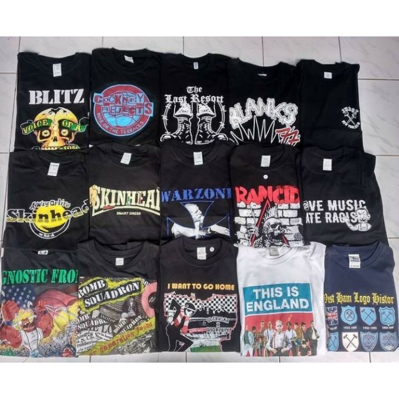 Jual kaos band Skinhead | Shopee Indonesia