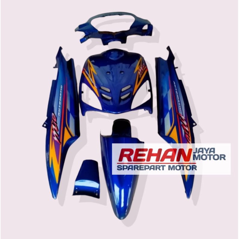 Jual FULL BODY HALUS YAMAHA MIO SPORTY LAMA BIRU TUA PLUS STRIPING ...