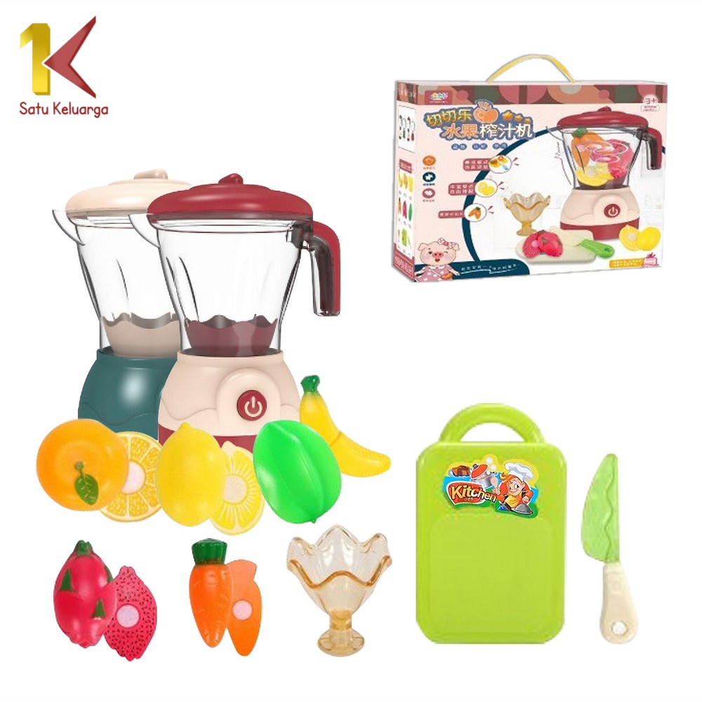 Jual Satu Keluarga Mainan Blender Anak Set M146 DAPAT ISI AIR Mainan ...