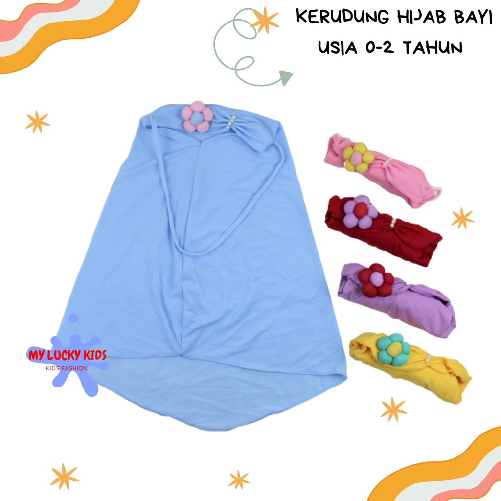 Jual Hijab Bayi Jilbab Instan Kerudung Anak Perempuan Bunga Samping ...