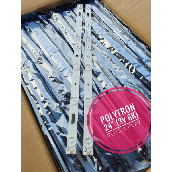 Jual BL tv led polytron 24 inch backlight polytron 24 inch 1set(2 ...