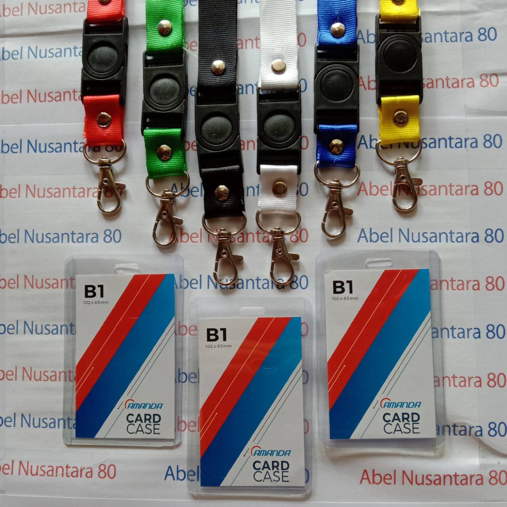 Jual Paket Card Case B1 dengan Tali Kait 2cm Stofer | Shopee Indonesia