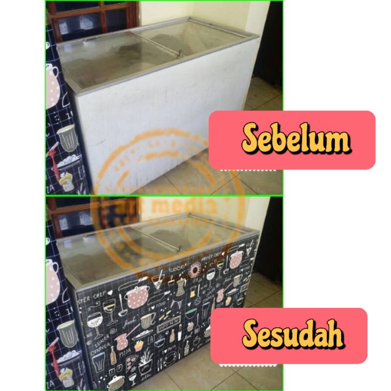 Jual Stiker freezer fullbody motif master chef | Shopee Indonesia