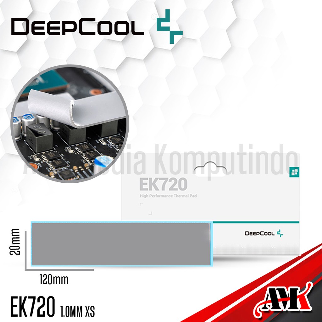 Jual Thermal Pad Deepcool EK720 XS 1.0mm High Performance Thermal pad ...
