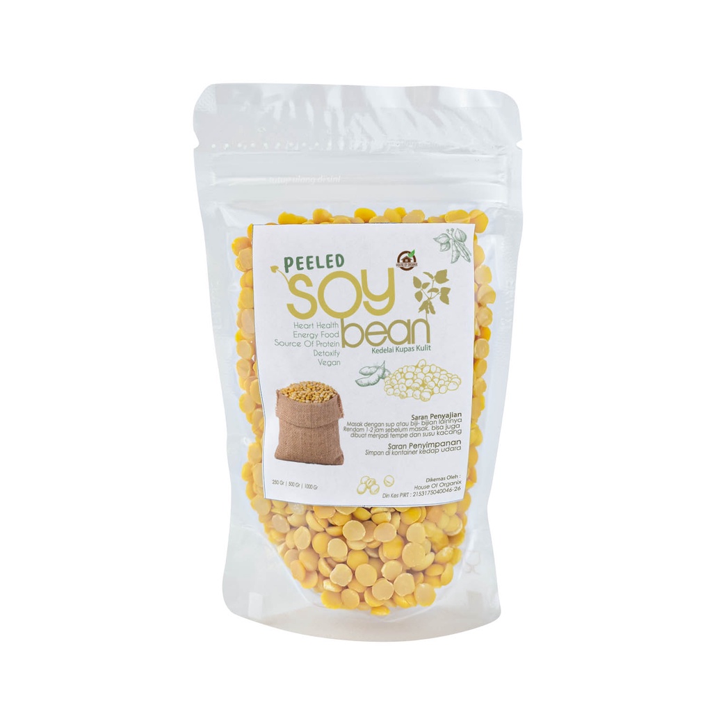 Jual House Of Organix Peeled Soy Bean / Kedelai Kupas Kulit 100 Gr ...