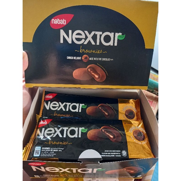 Jual nextar brownies choco delight 1box (34gr x 10bungkus x box ...