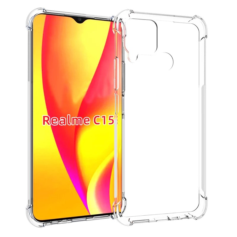 Jual Anticrack Realme C1 C2 C3 C11 C12 C15 C17 C20 C21 C25 Silikon Case Bening Lembut Transparan ...