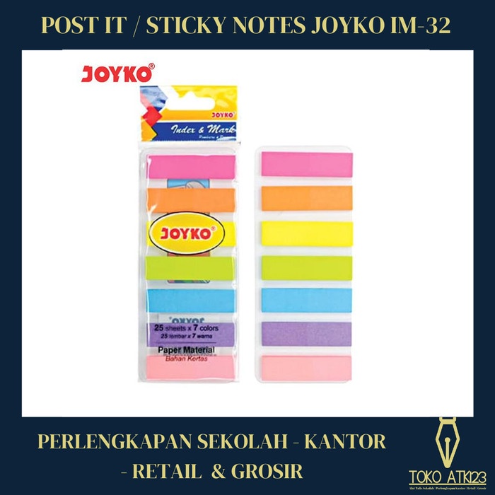 Jual Sticky Note / Sign Here / Penanda Merk Joyko IM-32 Kertas | Shopee ...
