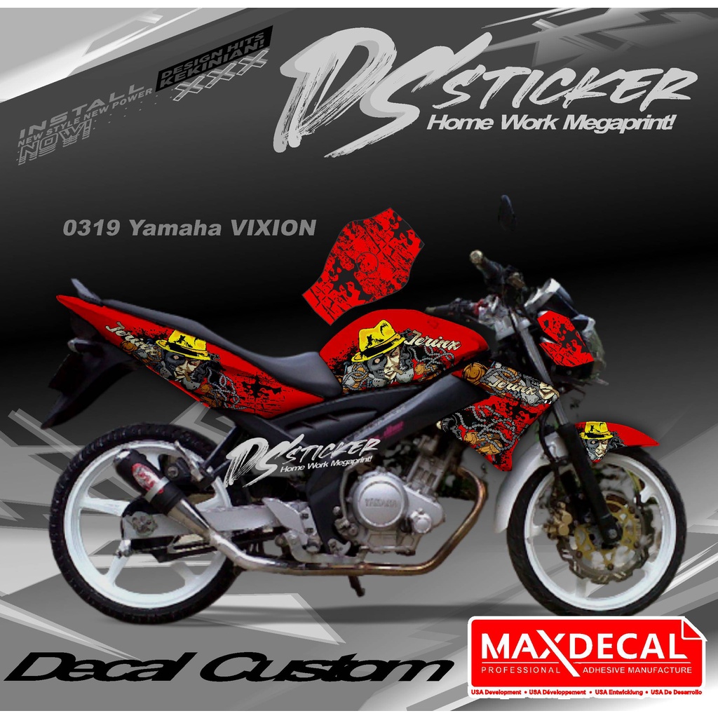 Jual 0319 Decal Fullbody Vixion Lama Vector | Shopee Indonesia