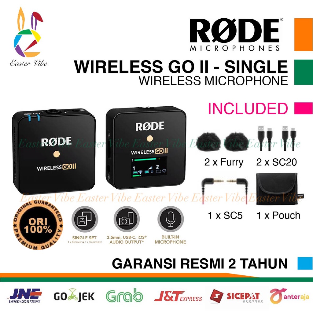 Jual RODE WIRELESS GO II SINGLE SET WIRELESS MICROPHONE SYSTEM - WIGO ...