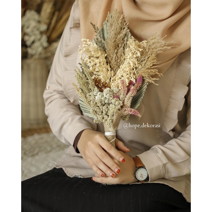 Jual BUNGA BOUQUET RUSTIC / BUKET BUNGA PERNIKAHAN | Shopee Indonesia